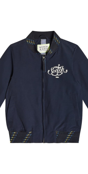 Scotch & Soda Kids - Cotton-blend bomber jacket