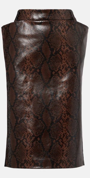 Stella McCartney - Snake-effect midi skirt