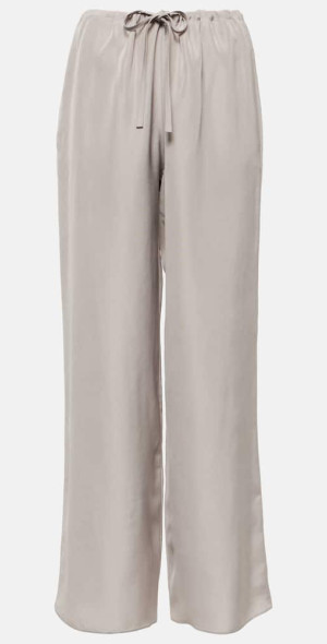 The Row - Jugi mid-rise silk wide-leg pants