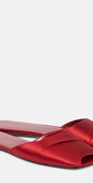 The Row - Milla satin slides