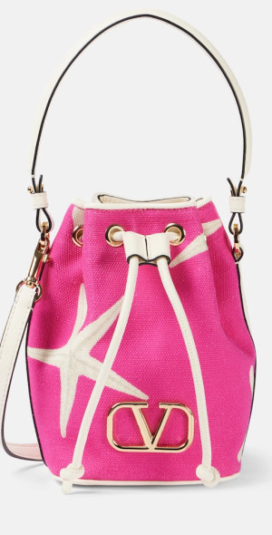 Valentino Garavani - VLogo Starfish Mini canvas bucket bag