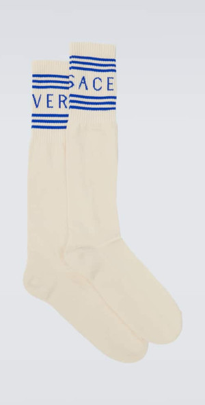 Versace - Logo cotton-blend socks