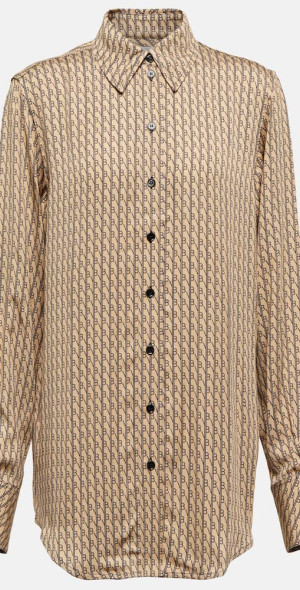 Victoria Beckham - Logo silk shirt