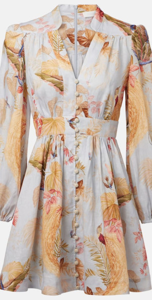 Zimmermann - Ascension floral linen minidress