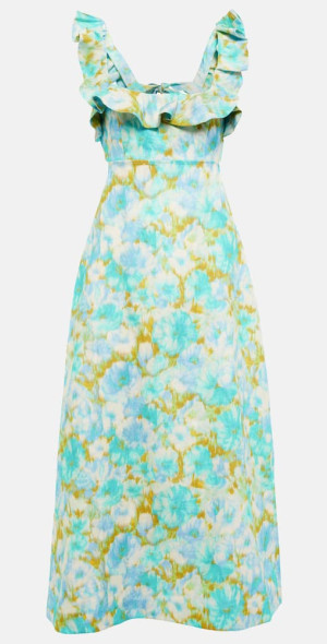 Zimmermann - Hide Tide printed linen midi dress
