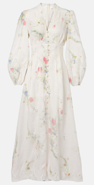 Zimmermann - Lucky floral linen lace maxi dress