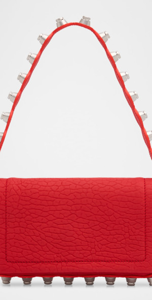 Alexander Wang - Roz Scallop Stud Leather Crossbody Bag