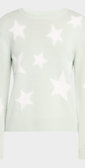 Alice + Olivia - Andora Fuzzy Star Pullover