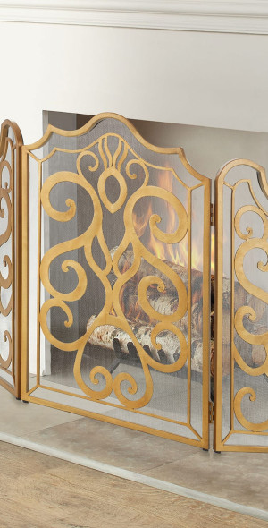 Ambella - Scroll Fireplace Screen