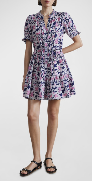 Apiece Apart - Las Alturas Tiered Floral-Print Mini Dress
