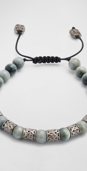 Armenta - Men's Eagle Eye Beaded Bracelet