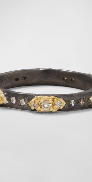 Armenta - Old World Mini Scroll Stack Band Ring, Size 5-8