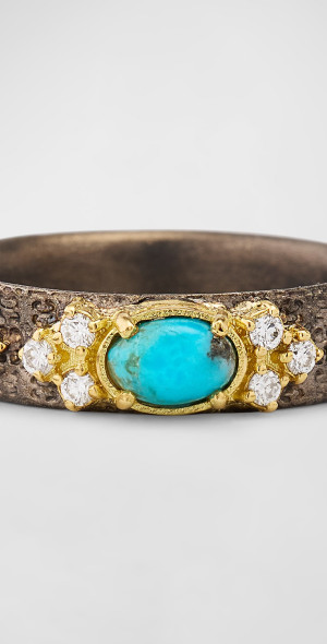 Armenta - Turquoise East West Stack Band