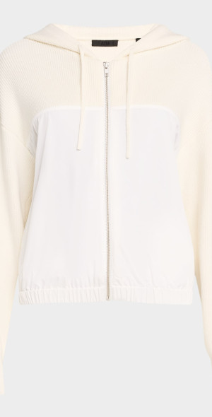 ATM Anthony Thomas Melillo - Cotton-Cashmere Mixed Media Hooded Jacket