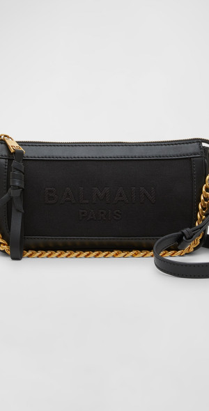 Balmain - B Army Chain Pouch Canvas Crossbody Bag