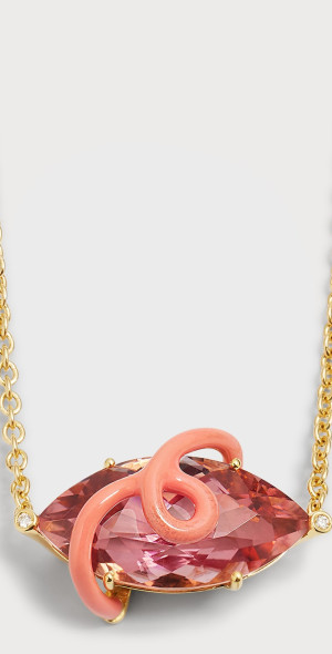 Bea Bongiasca - Carmen Necklace with Pink Tourmaline