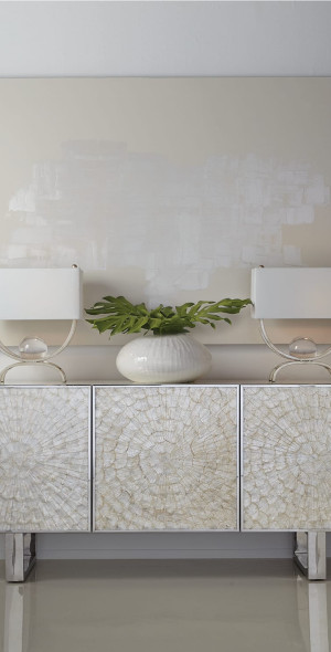 Bernhardt Interiors - Hellios Capiz Shell Entertainment