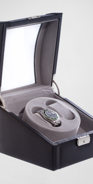 Bey-Berk - Leather Double-Watch Case