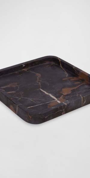 Bey-Berk - Robbie Brown Emperador Marble Catchall Tray