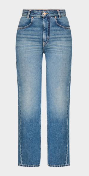 BITE Studios - Organic Cotton Denim Curved Straight-Leg Ankle Jeans