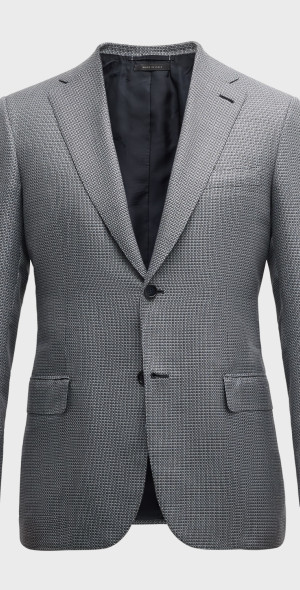 Brioni - Men's Micro-Check Wool Sport Coat