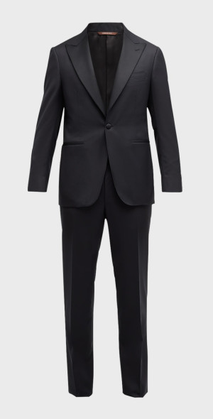 Canali - Men's Wool Diamond Weave Tuxedo