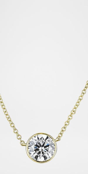 Cassidy Diamonds - 18K Gold Diamond Pendant Necklace, 18"L