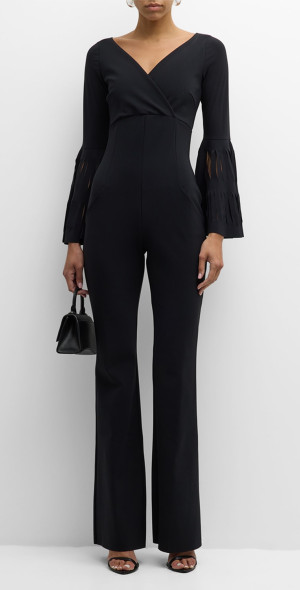 Chiara Boni La Petite Robe - Cutout Bell-Sleeve Jumpsuit