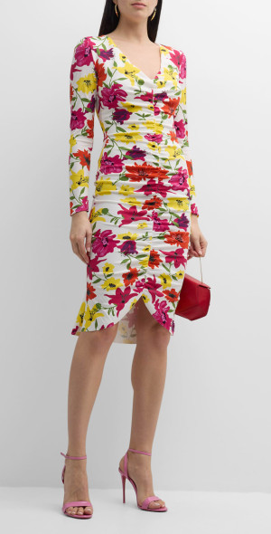 Chiara Boni La Petite Robe - Tatangela Floral-Print Bodycon Midi Dress