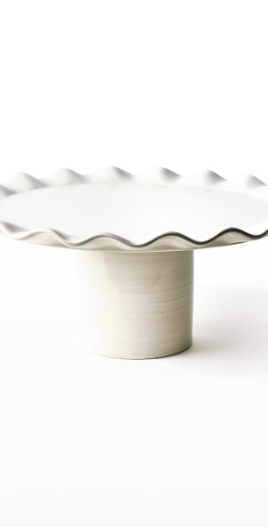 Coton Colors - Signature White Ruffle Cake Stand