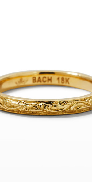 Cynthia Bach - 18K Engraved Stack Ring
