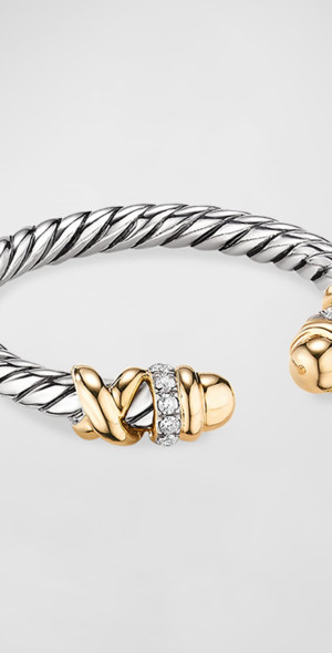 David Yurman - Petite Helena Open Ring with Diamonds