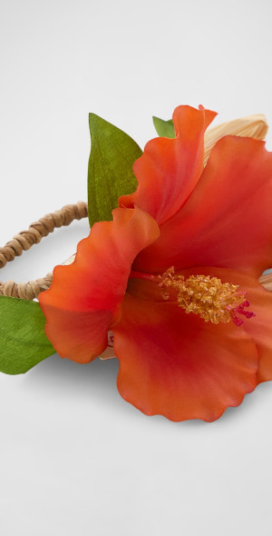 Deborah Rhodes - Hibiscus Spray Napkin Ring
