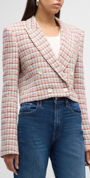 Derek Lam 10 Crosby - Kyle Cropped Tweed Blazer