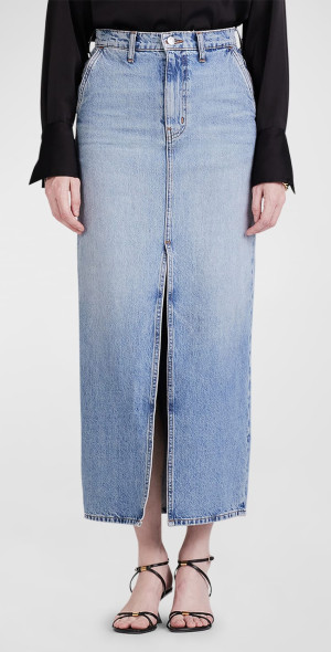 Derek Lam 10 Crosby - Lu High-Rise Denim Maxi Skirt