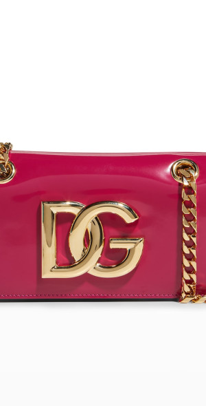 Dolce&Gabbana - DG Logo Patent Chain Crossbody Bag
