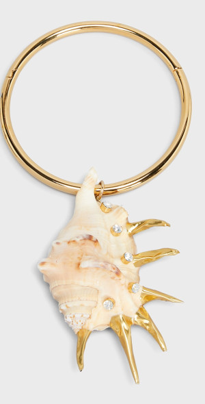 Dries Van Noten - Chrystal Conch Shell Tubular Choker Necklace