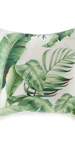 Eastern Accents - Abaca Banana Leaf Decorative Pillow In Cloud