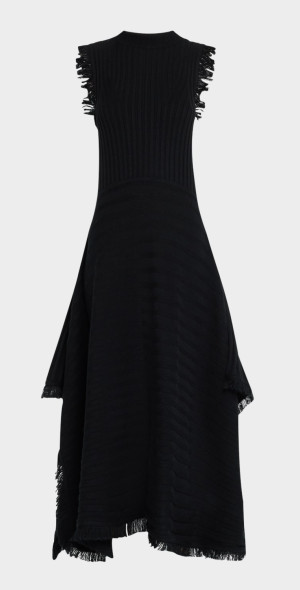 ELEVEN SIX - Hanna Ribbed Fringe-Trim Maxi Dress