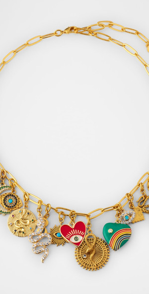 Elizabeth Cole - Orabelle Crystal Chain Necklace