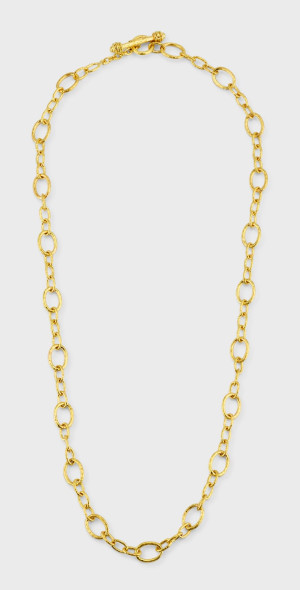 Elizabeth Locke - 19k Small Garda Chain Link Necklace