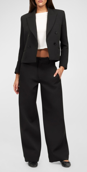 Equipment Ori Cropped Double Breasted Jacket