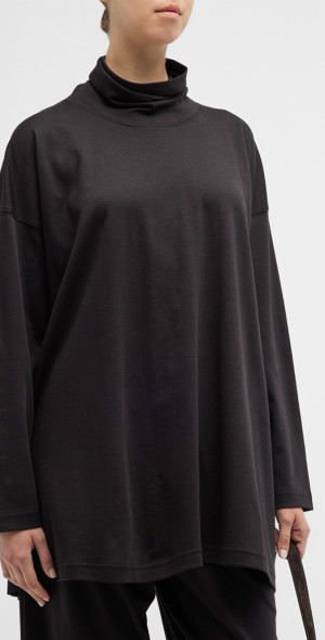 Eskandar - Scrunch-Neck Cashmere Top