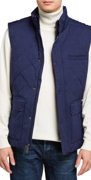 Fisher + Baker - Men's Lexington Quilted Zip-Front Vest