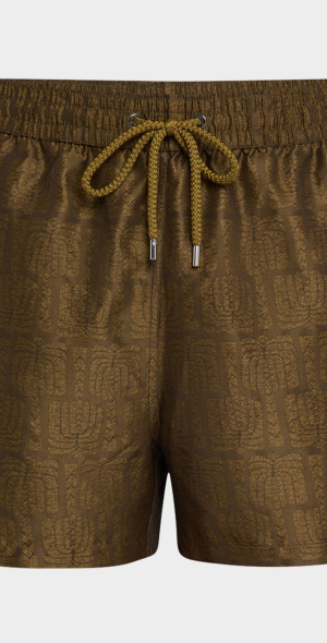 Frescobol Carioca - Men's Rio Jacquard Palmeira Swim Shorts