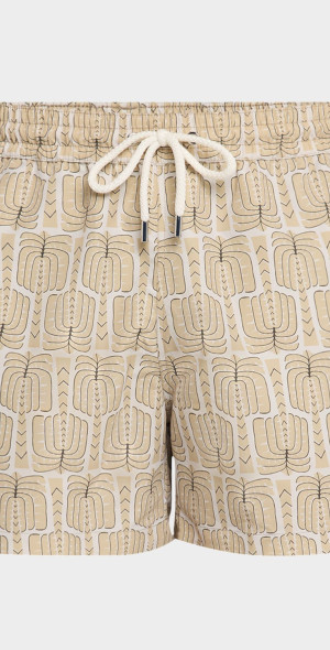 Frescobol Carioca - Men's Rio Palmeira-Print Swim Shorts