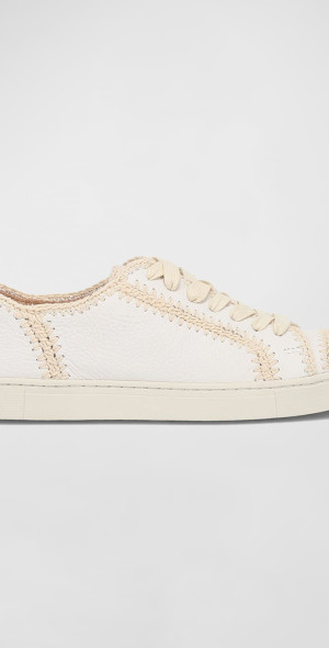 Frye - Ivy Crochet Suede Low-Top Sneakers