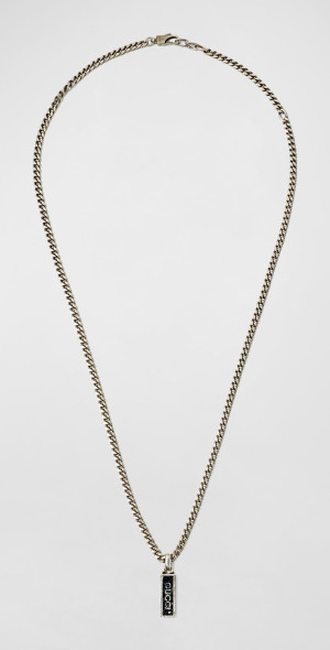 Gucci - Men's Enamel Logo Pendant Chain Necklace
