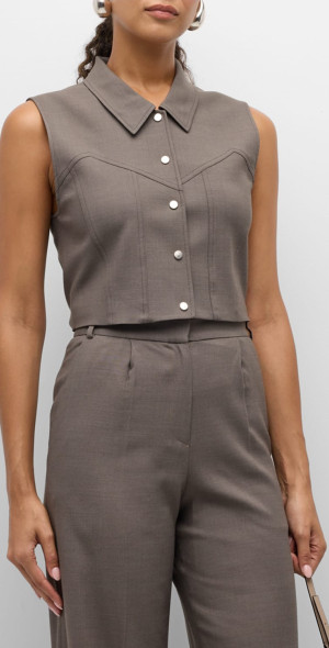 Iro - Olissa Seamed Crop Top