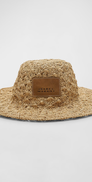 Isabel Marant - Tulum Shell Raffia Bucket Hat